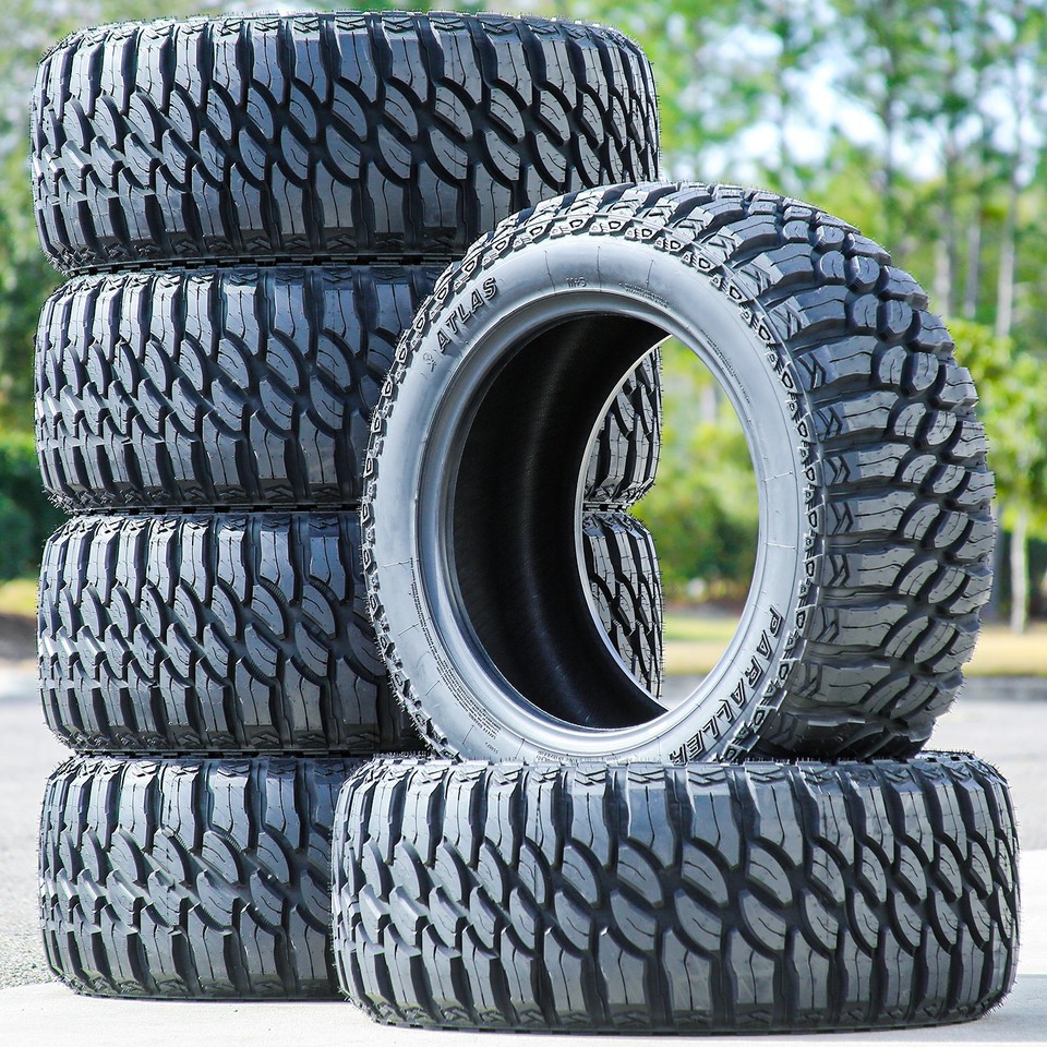 4 33X12.50R17 Atlas Paraller M/T LT Load E 10 Ply MT Mud Tire ...