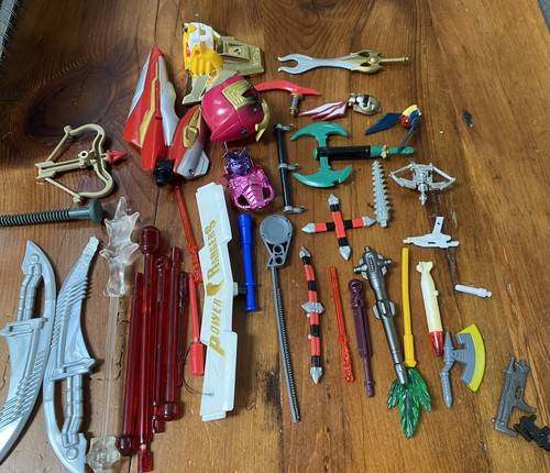 Lot Of 40 Pieces Power Ranger And Transformer Weapons And Parts, | eBay