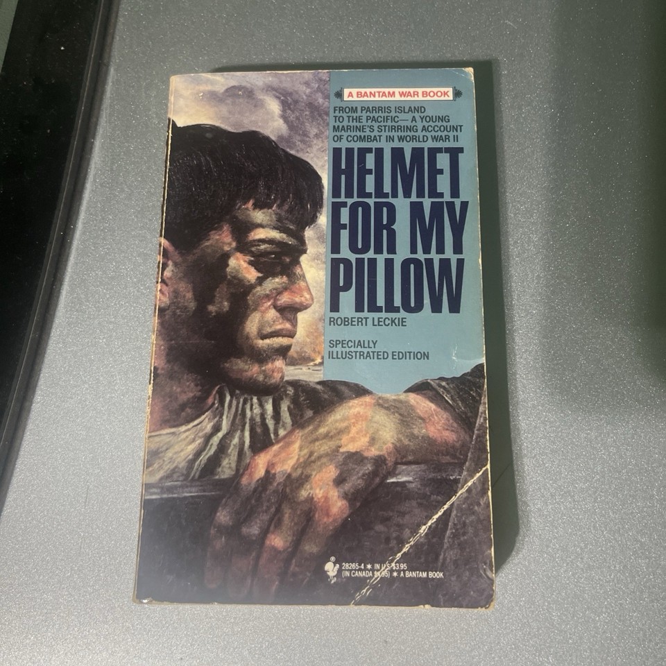 Helmet for My Pillow by Robert Leckie Vtg 1989 Bantam War Book PB 3rd ...