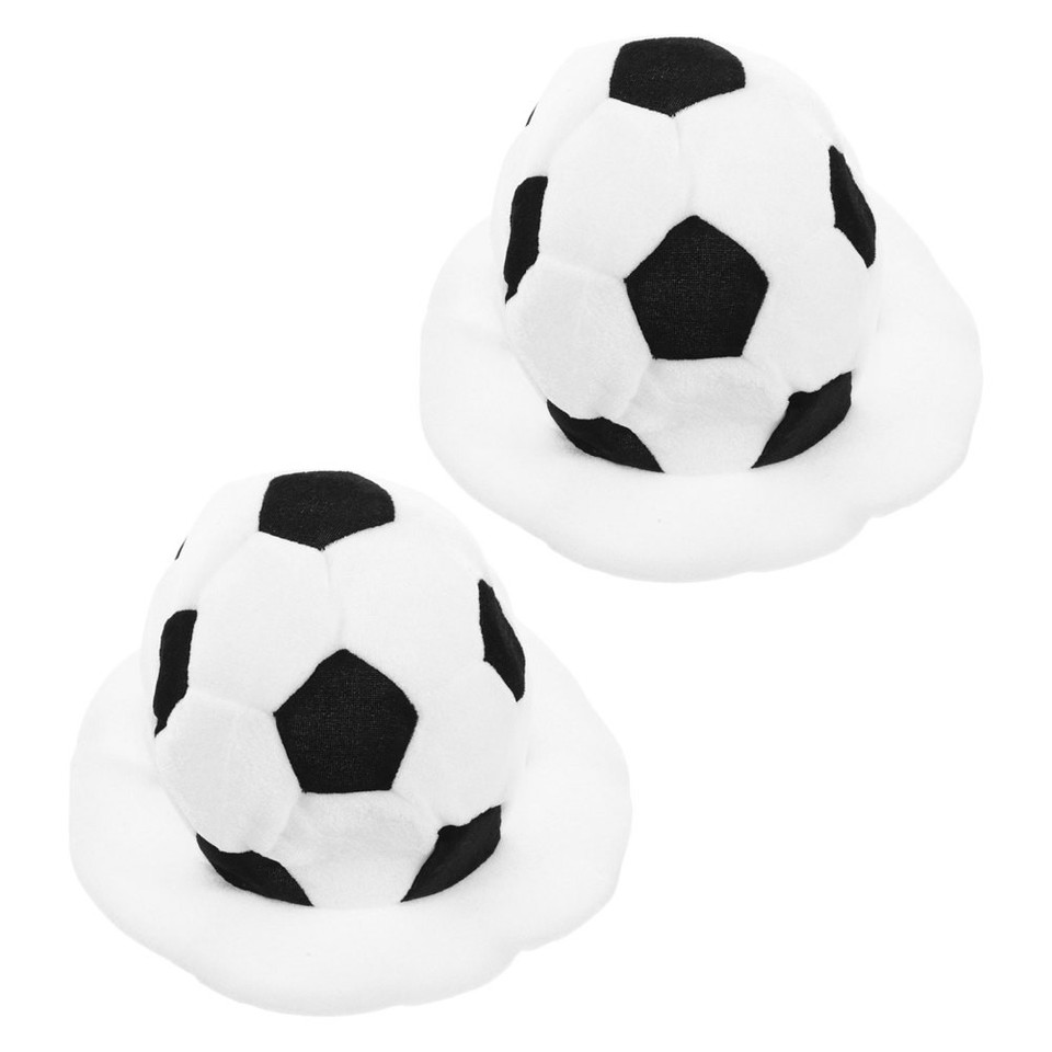 2pcs Soccer Hat: Soccer Headgear Sports Events Party Prop Photo Booth ...