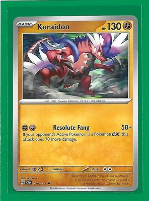 Pokémon TCG SV-Stellar Crown Koraidon #90/142 Regular Uncommon | eBay