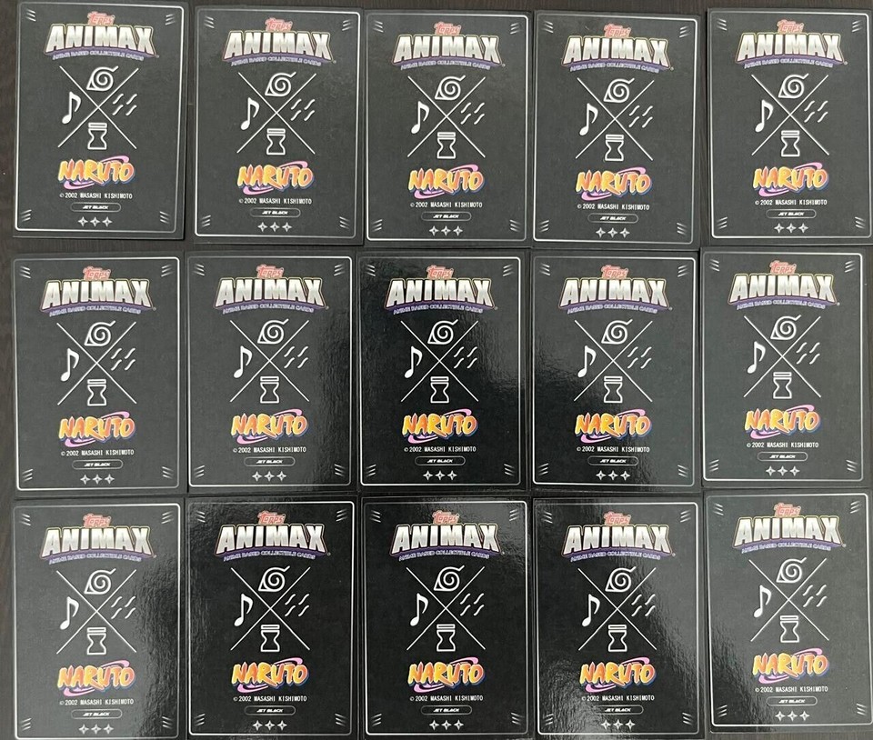 Topps Animax India 2024 Naruto Jet Black cards complete set of 15 | eBay