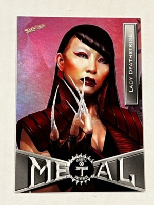 2020 Marvel X-MEN Metal Universe PINK PMG #083 83 LADY DEATHSTRIKE 32/ ...