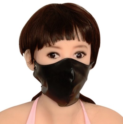 PVC Wet Look Mouth Nose Masks Ball Gag, Dungeon Wheel Restraint Mask ...