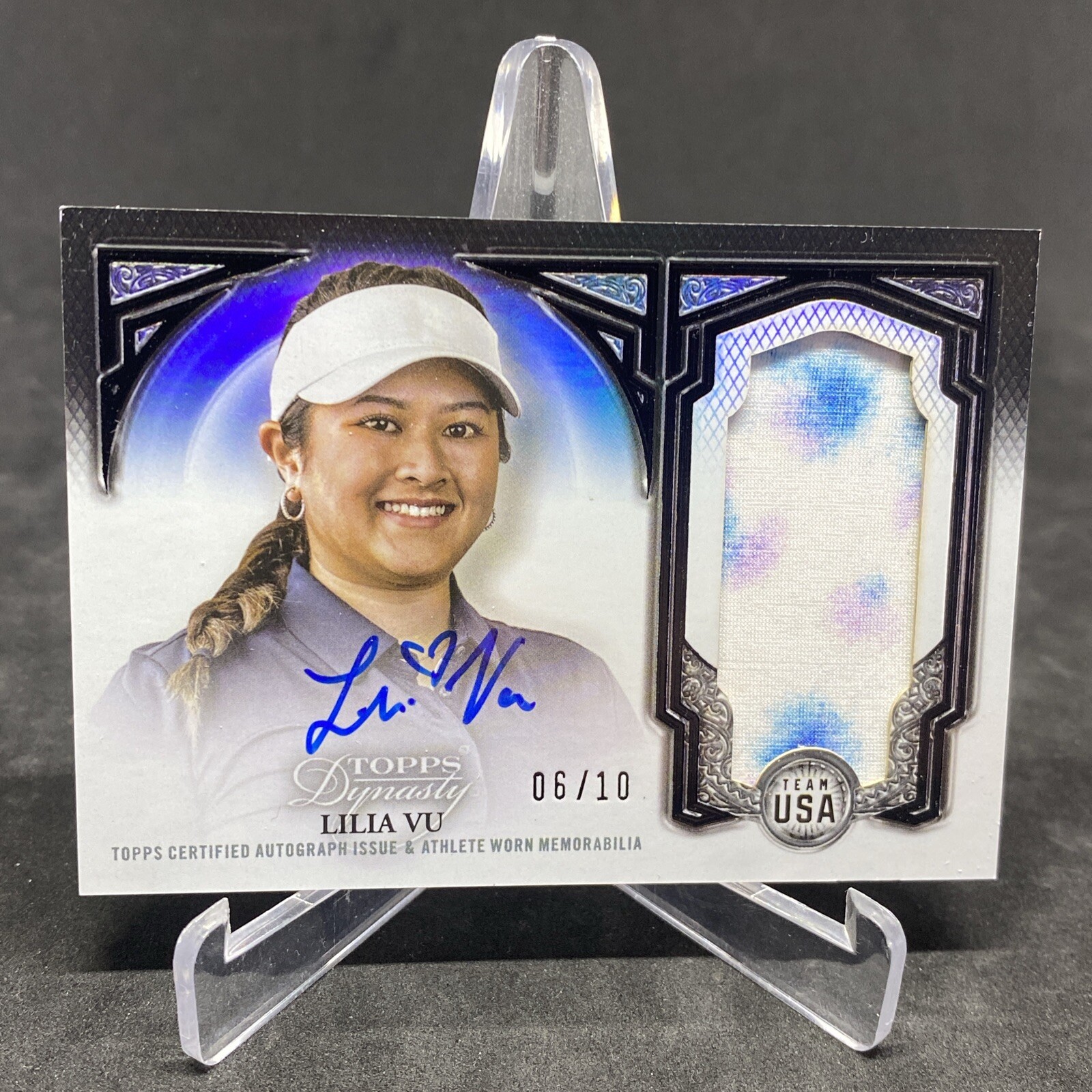 2024 Topps Chrome Dynasty U.S. Olympic Team Women’s Golf Lilia Vu Auto ...