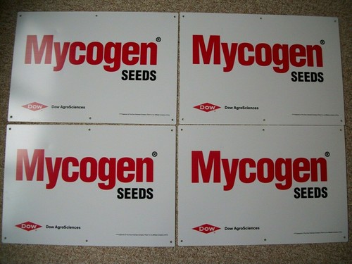 Lot of 4 ~ Mycogen Seed Corn Plastic Signs | eBay