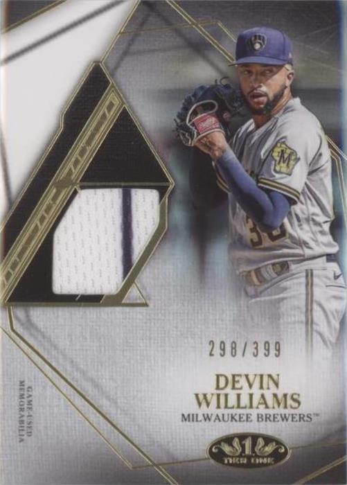 2022 Topps Tier One - Topps Certified Relics Devin Williams #T1R1-DWI ...