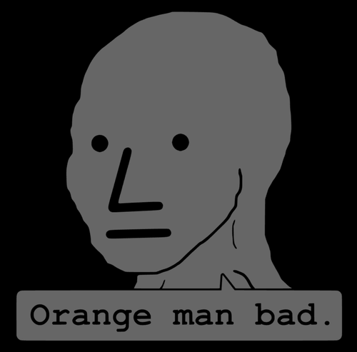 NPC MEME Orange Man Bad Funny Vinyl Car Window Laptop Sticker Decal ...