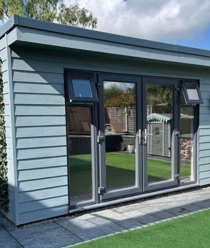 Grey UPVC French Doors | eBay UK