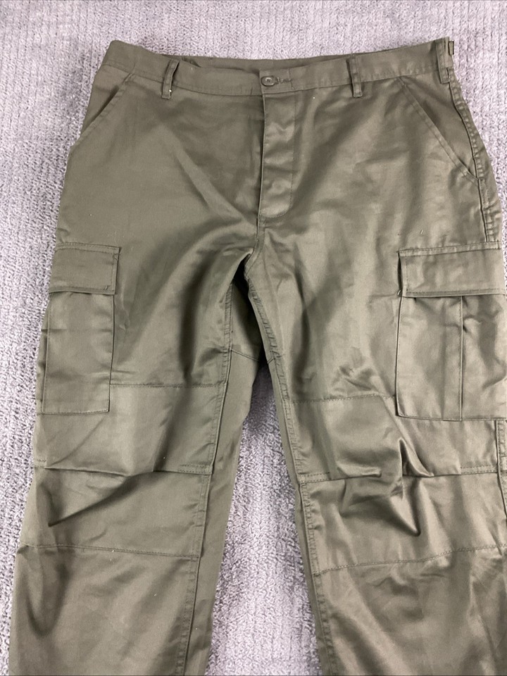 ROTHCO BDU Military Cargo Fatigue Trouser Pants Mens Large Regular OD ...