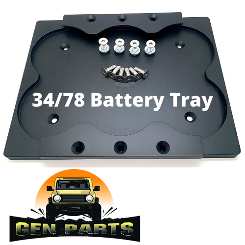 Black Billet Aluminium Optima Battery Relocation Tray 34/78 Battery ...