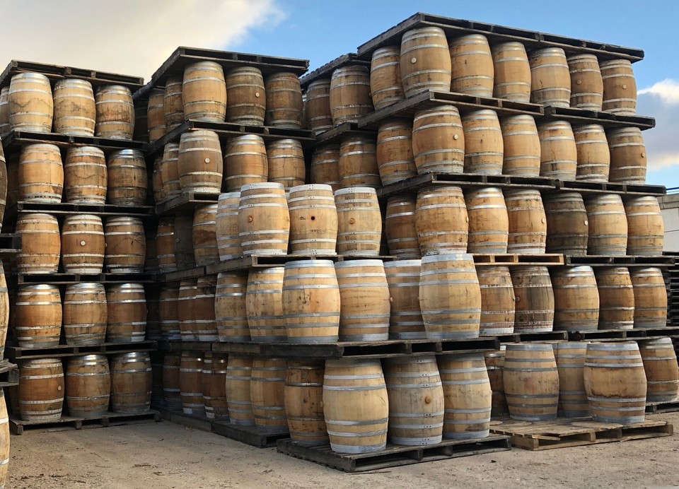 HOLZFASS FASS REGENTONNE WEINFASS REGENFASS WASSERFASS STEHTISCH HOLZ ...