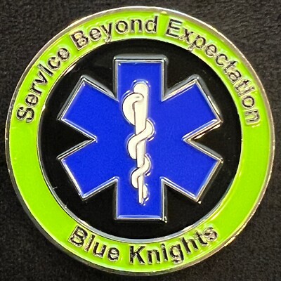 Lexington EMS Blue Knights Service Beyond Expectation Challenge Coin | eBay