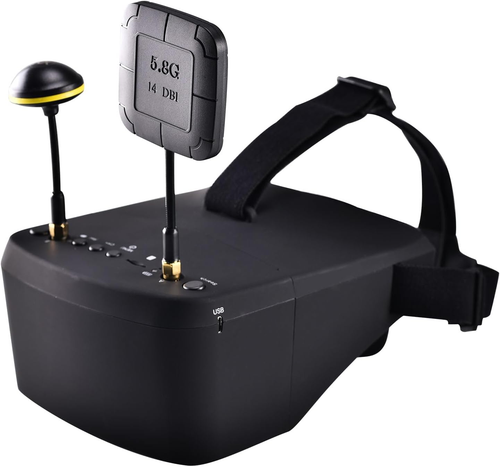 EV800D FPV Goggles with DVR - 5.8G 40CH 5 Inch Screen Build in Antenna ...