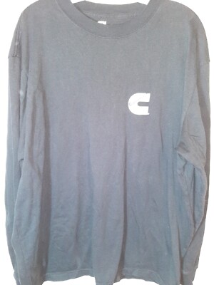 Cummins Apparel Men's T Shirt Long Sleeve Logo Tee XL Black--NEW w/o ...