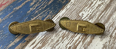 Beautiful WWII Philippine Theater Made Tank Armor Corps Collar Insignia ...