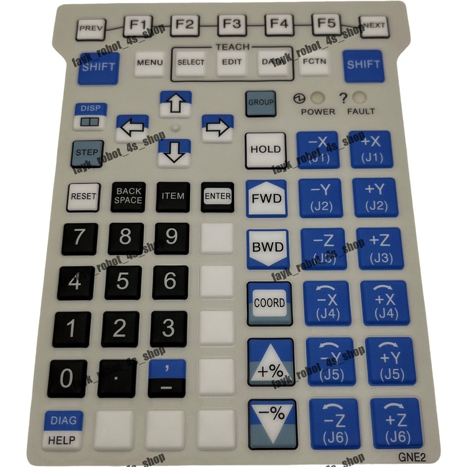 GNE2 F FANUC robot A05B-2518-C214#EGN teach pendant KeyPad button film ...