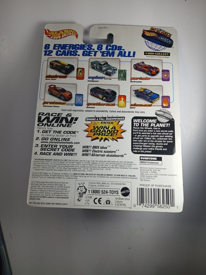 Hot Wheels Cd-rom Protonic Energy Car - Limited Edition Lot Of 5 | eBay