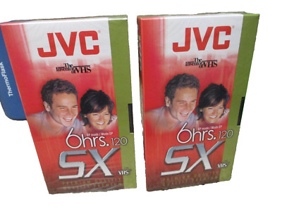 jvc 6 hrs T-120 sx vhs sealed video tapes lot of 2 | eBay