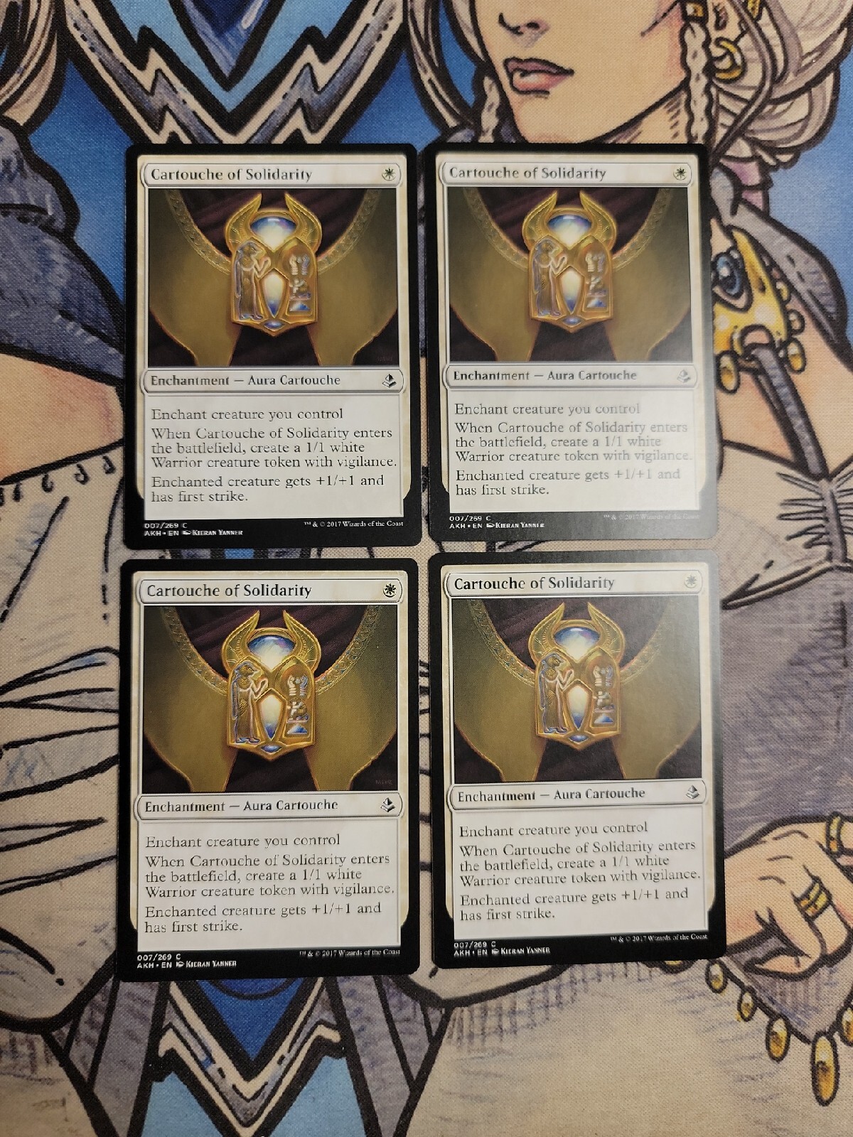 4x Cartouche of Solidarity - NM/M Amonkhet AKH MTG Magic | eBay