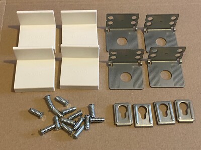 IKEA Kallax Mounting Kit White x 4 Pack Set - 115753, 115754, 103693 ...