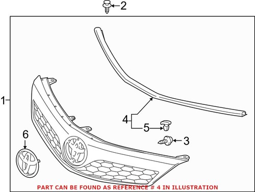 Genuine OEM Hood Seal for Toyota 5339506030 | eBay