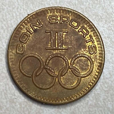 Coin Sports II Olympic Rings Amusement Trade Jukebox Game Arcade Token ...