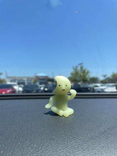 Smiski Bed Series Chase Secret Glow In The Dark RARE Crescent Moon 1/ ...