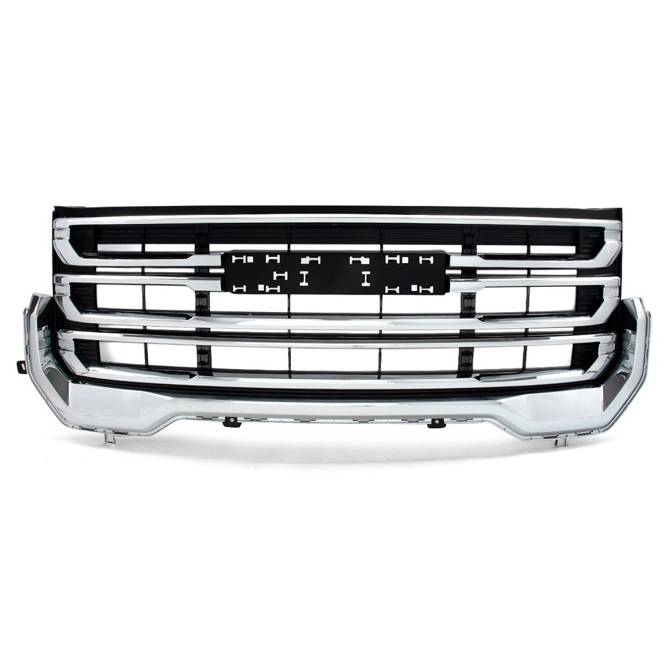 Front Upper Grille Grill Chrome Trim For GMC Acadia 2020 2021 2022 2023 ...