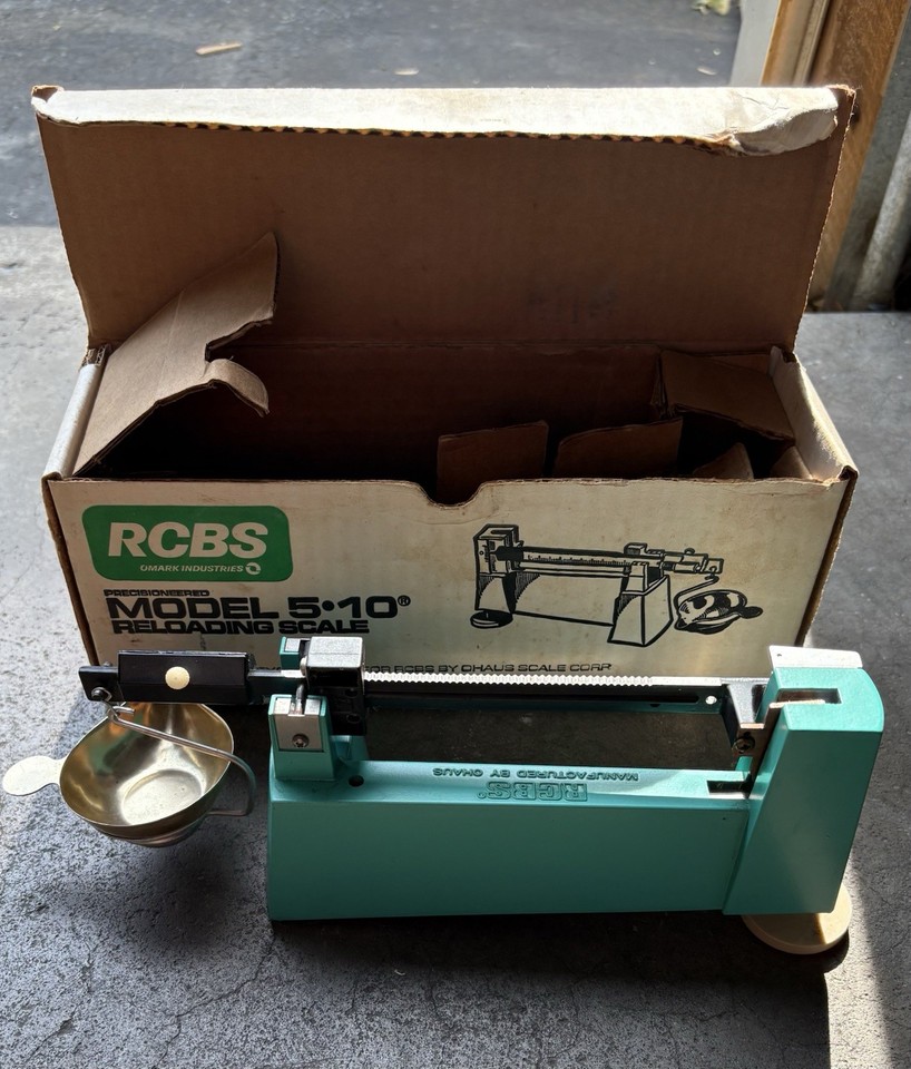 RCBS 5-10 Powder Reloading Balance Beam Scale | eBay