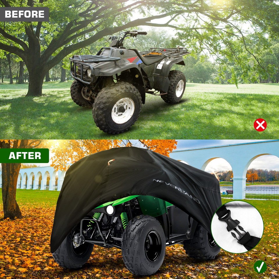 M-XXXL Waterproof Quad Bike ATV Motocycle Cover Outdoor Dust Rain Sun ...