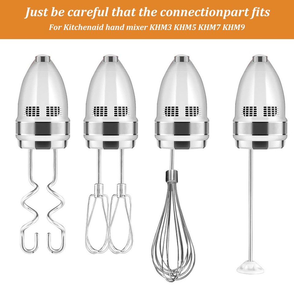 6Pcs Hand Mixer Attachments Beater Whisk Blending Rod and Dough Hooks ...