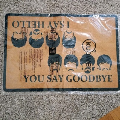 THE BEATLES DOORMAT Hello/Goodbye Witty Song Lyric Floor Mat (23.5"x15 ...