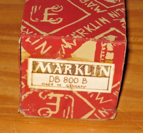 Märklin DB 800 B Beiwagen zum Schienenbus Leerkarton Rarität sehr gut ...