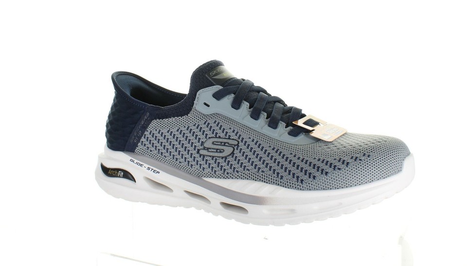 Skechers Mens Arch Fit Orvan-Drex Gray Walking Shoes Size 10.5 (7832080 ...