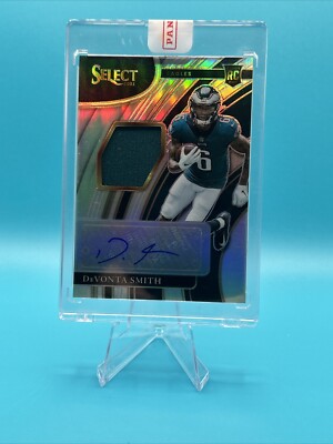 Devonta Smith EAGLES 2021 Select RPA 76/99 Panini Seal no. RSM-DVS | eBay