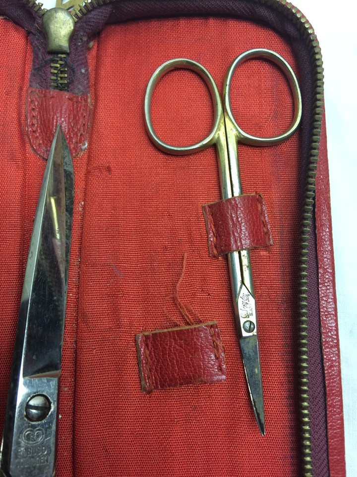 3 Vintage Robuso Personal Grooming Kit Scissors Set | eBay