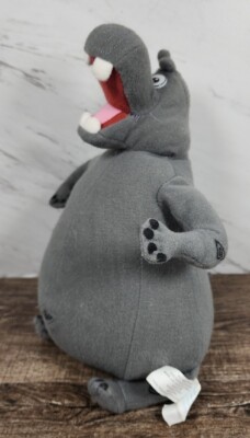 NANCO 11" PLUSH MADAGASCAR GREY HIPPO MOTTO OR GLORIA~ ☆ | eBay