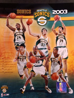 2003 SEATTLE SONICS TEAM COMPOSITE 8X10 PHOTO | eBay