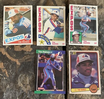 Tim Rock Raines Baseball Cards. Montreal Expos. | eBay