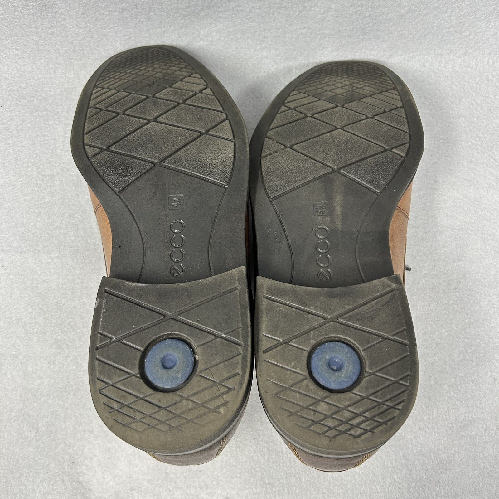 Ecco Men's Brown Leather Oxford Lace Up Shoes Size US… - Gem