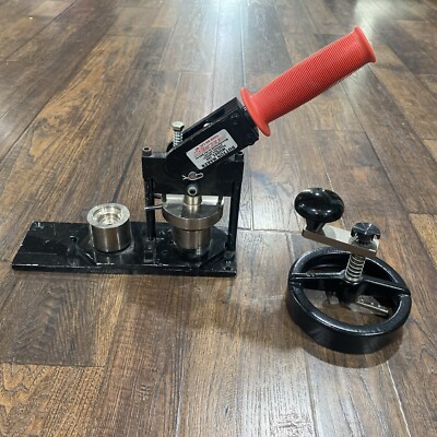 Tecre Model 100 1" Round Button Maker Machine & Rotary Cutter | eBay