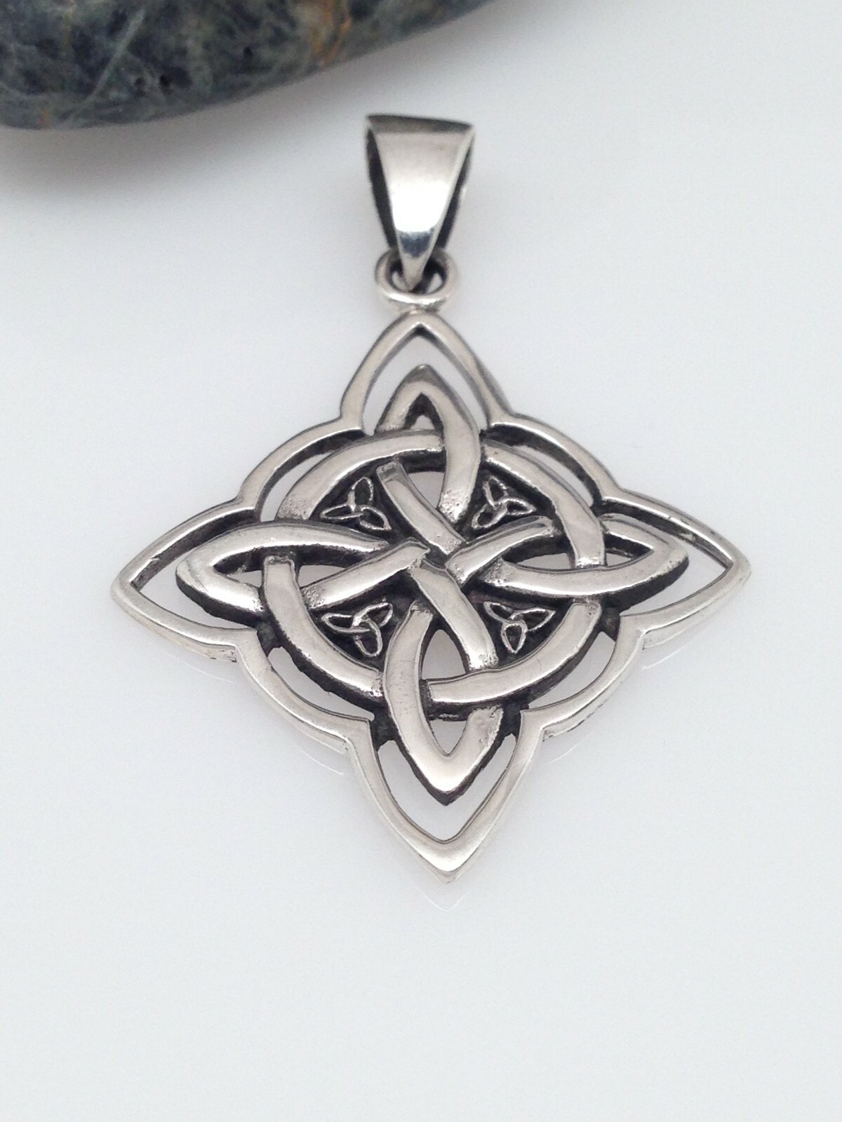 925 Sterling Silver Witches Celtic Protection Knot Pendant for necklace ...