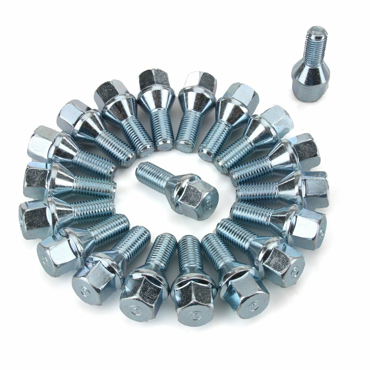 20x Radbolzen Radschrauben M12x1,5mm 22mm für FIAT OPEL SUZUKI 1008504 ...