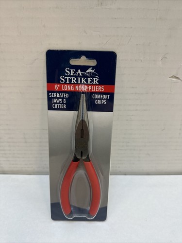 Sea Striker Fishing Needle Nose Pliers Steel Plated 6 Inch P6 | eBay