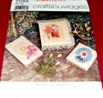 Simplicity Pattern # 7066 - Fabric Frames Book & Album Covers - Six ...