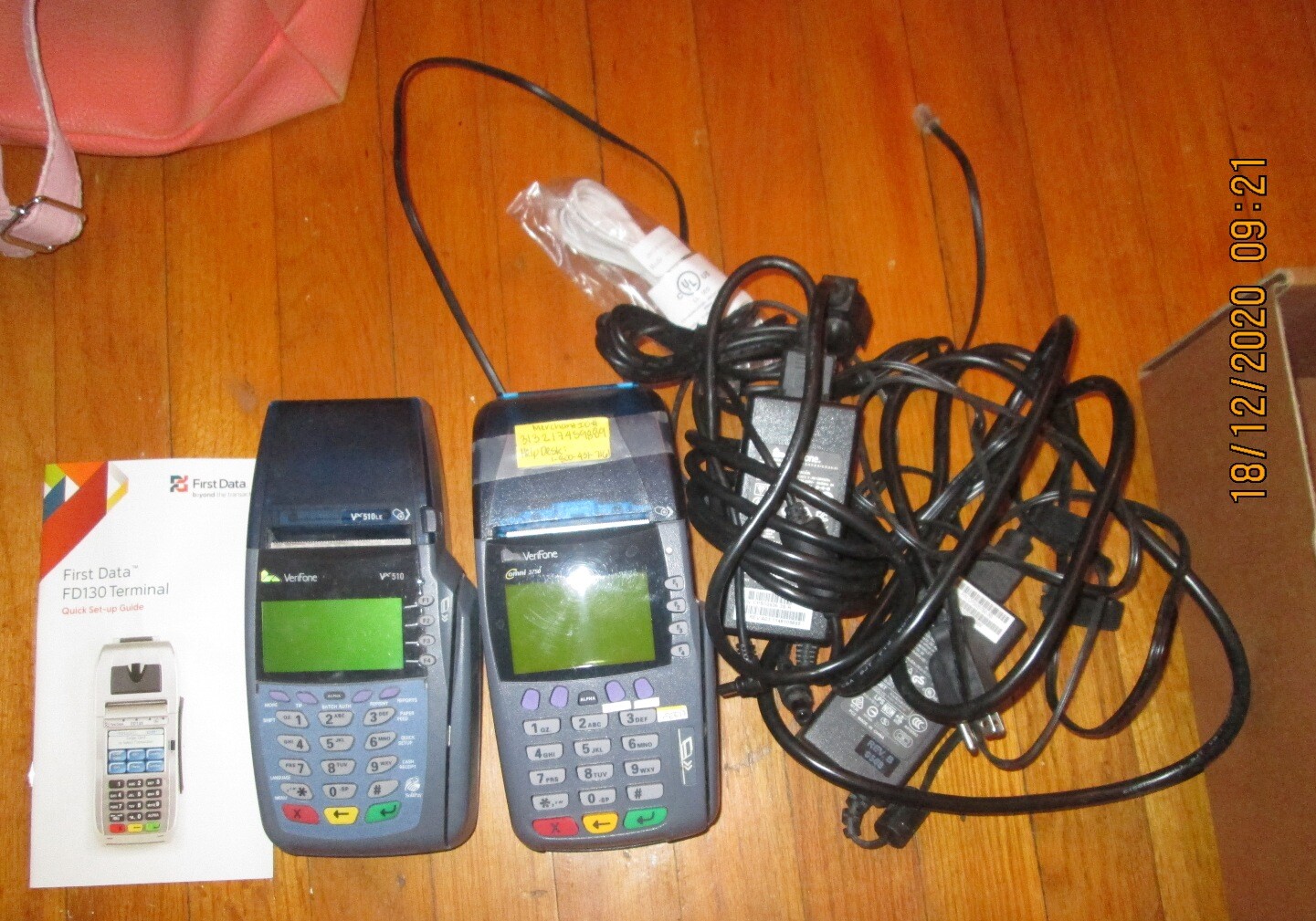 2 VERIFONE Omni 3750 5100 Credit Card Machines | eBay
