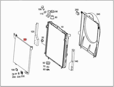 Genuine Mercedes Condenser W463 4635000654 | eBay