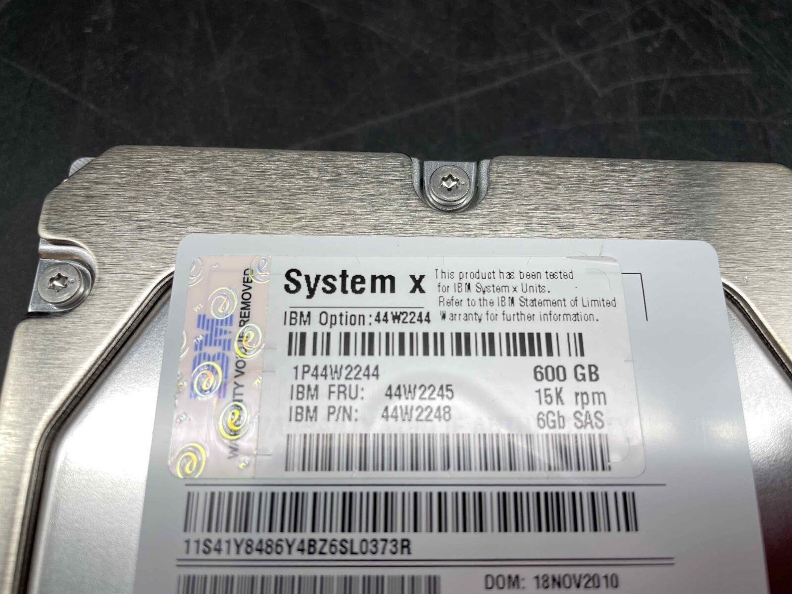 IBM 600GB 15K 3.5" SAS HDD w/Caddy, 44W2245, 44W2248, 42D0520 | eBay