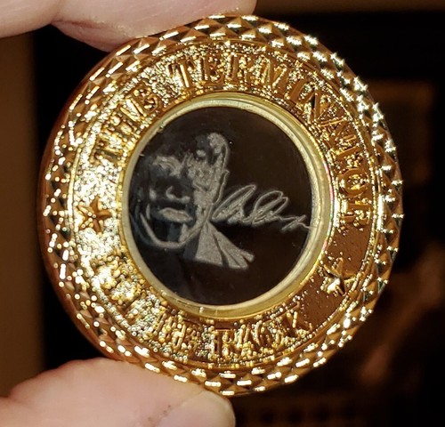 Arnold Schwarzenegger Terminator Gold Coin Signed Fantasy Old Film ...